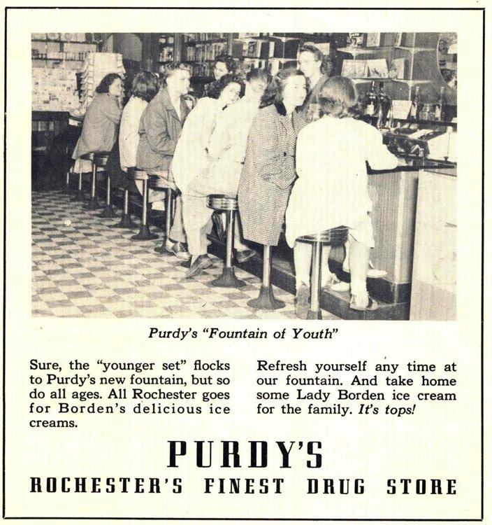 Remembering Rochester: Bygone Business: Purdy's Drug Store