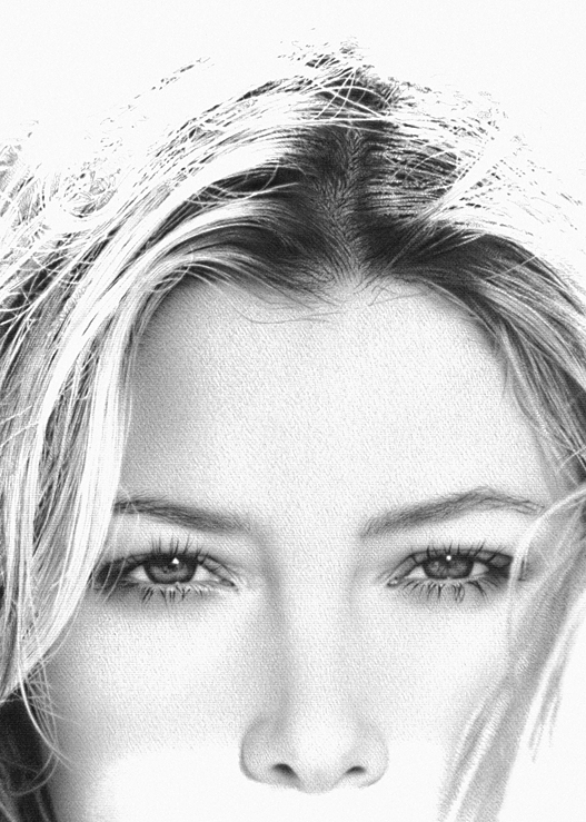 Jessica Biel Drawing - Work In Progress