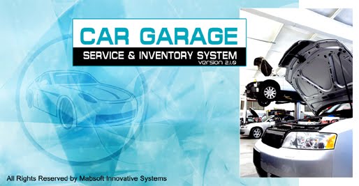 Kamran's Portfolio: Car Garage Manager - Software Splash Screens