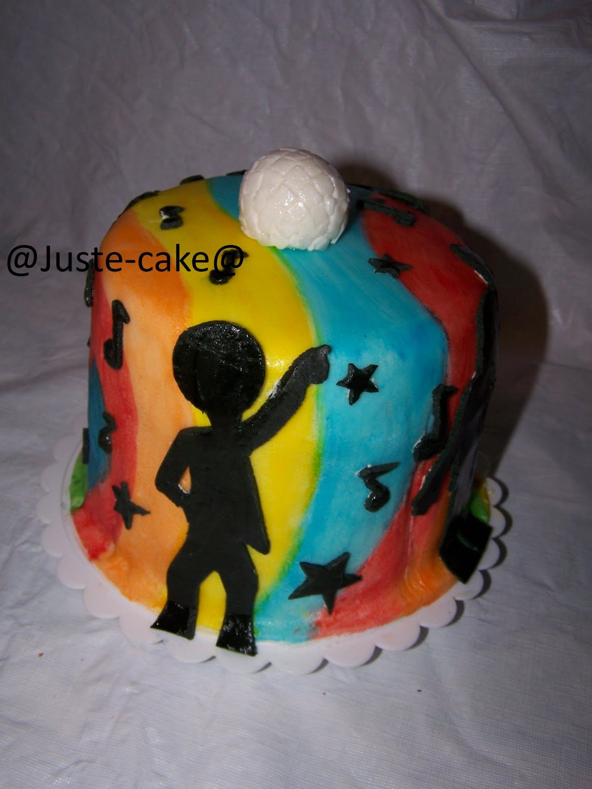 Juste cake: Gateau disco