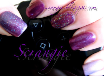 Scrangie: Urban Decay Twisted, Misa Persian Carpet and a little layering.