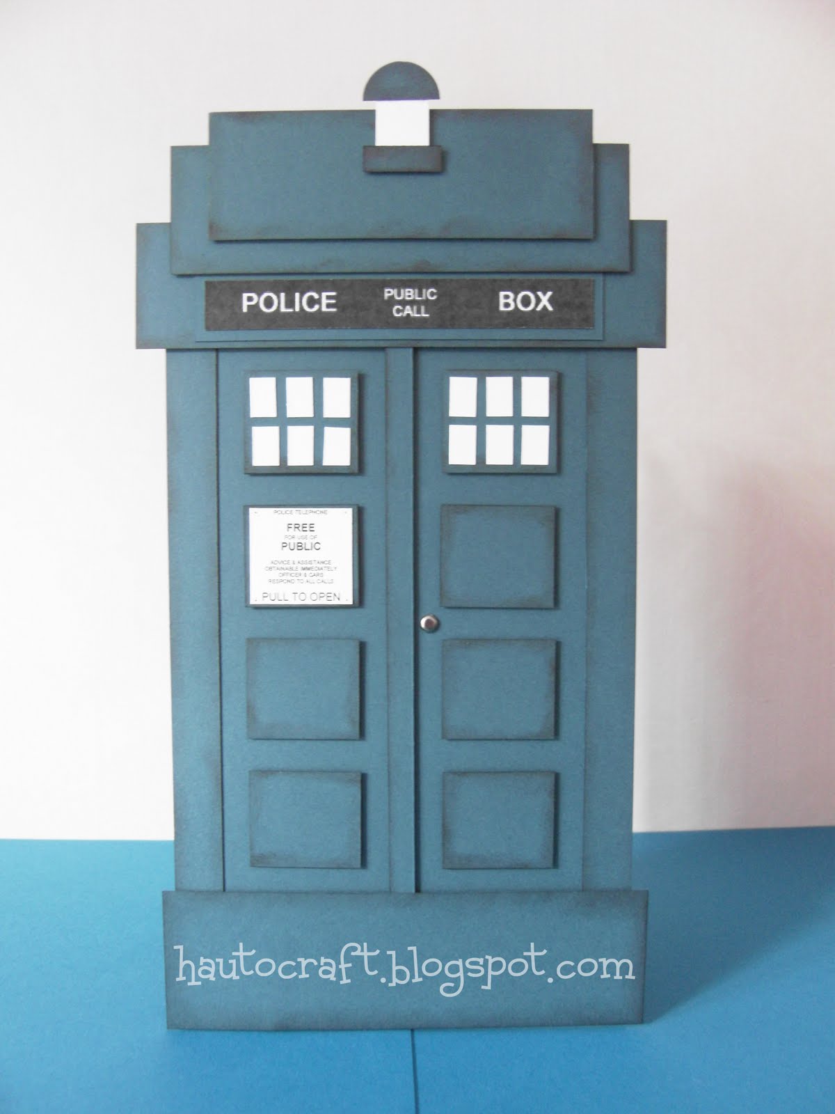 Hau To Craft: Dr Who - Tardis Birthday Card