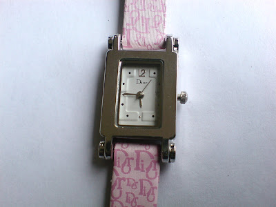 Pyl-Relojes: RELOJ CHRISTIAN DIOR DAMA RECTANGULO ROSA