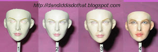dandiddisdothat: 1/6 scale female head painting tutorial