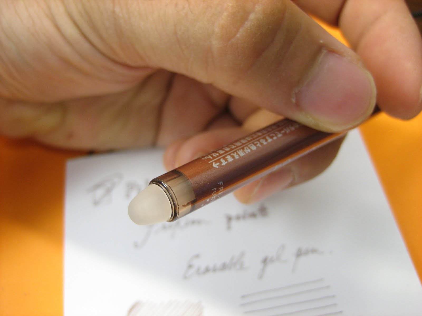 The Penny Writer.: Frixion Point Erasable Gel Pen Review (brown)