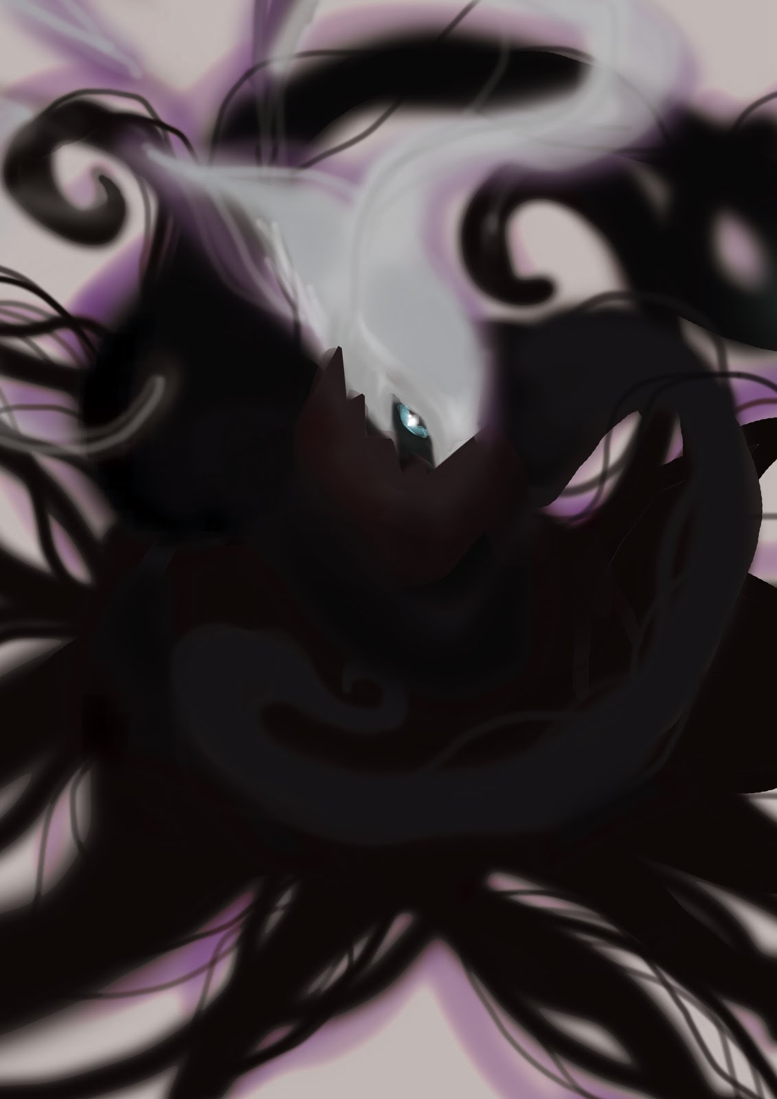 Dan's Illustration Blog: Real looking Pokemon experiment- Darkrai