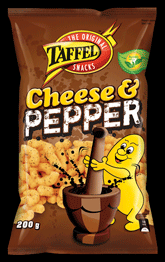Mustikoita ja Puolukoita: Taffel cheese & pepper juustosnacks