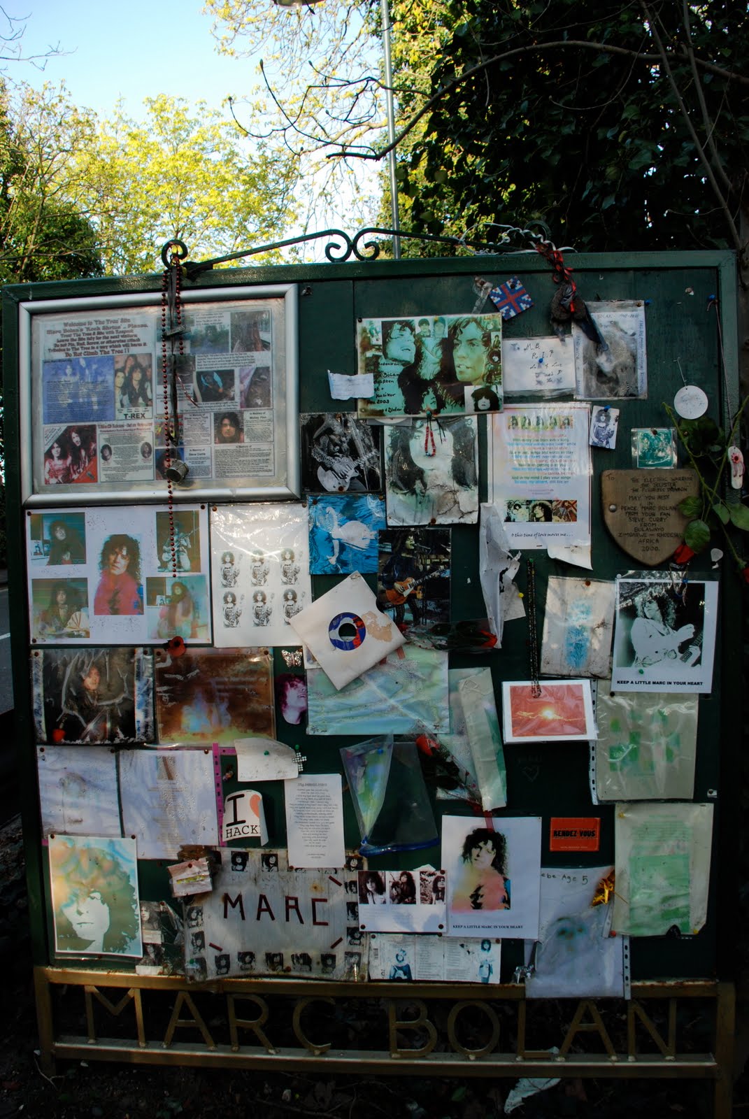CHOCOLATE LIFE AND JAZZ!: An amazing find..A Marc Bolan memorial in a ...