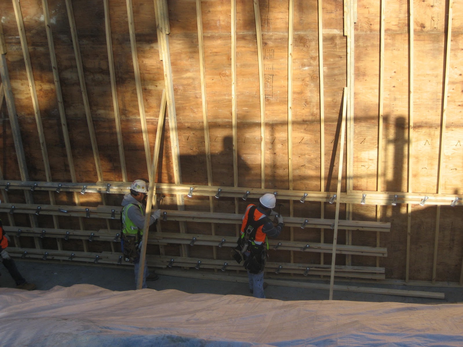 Work in Progress: Wood Forming System for Retaining Wall