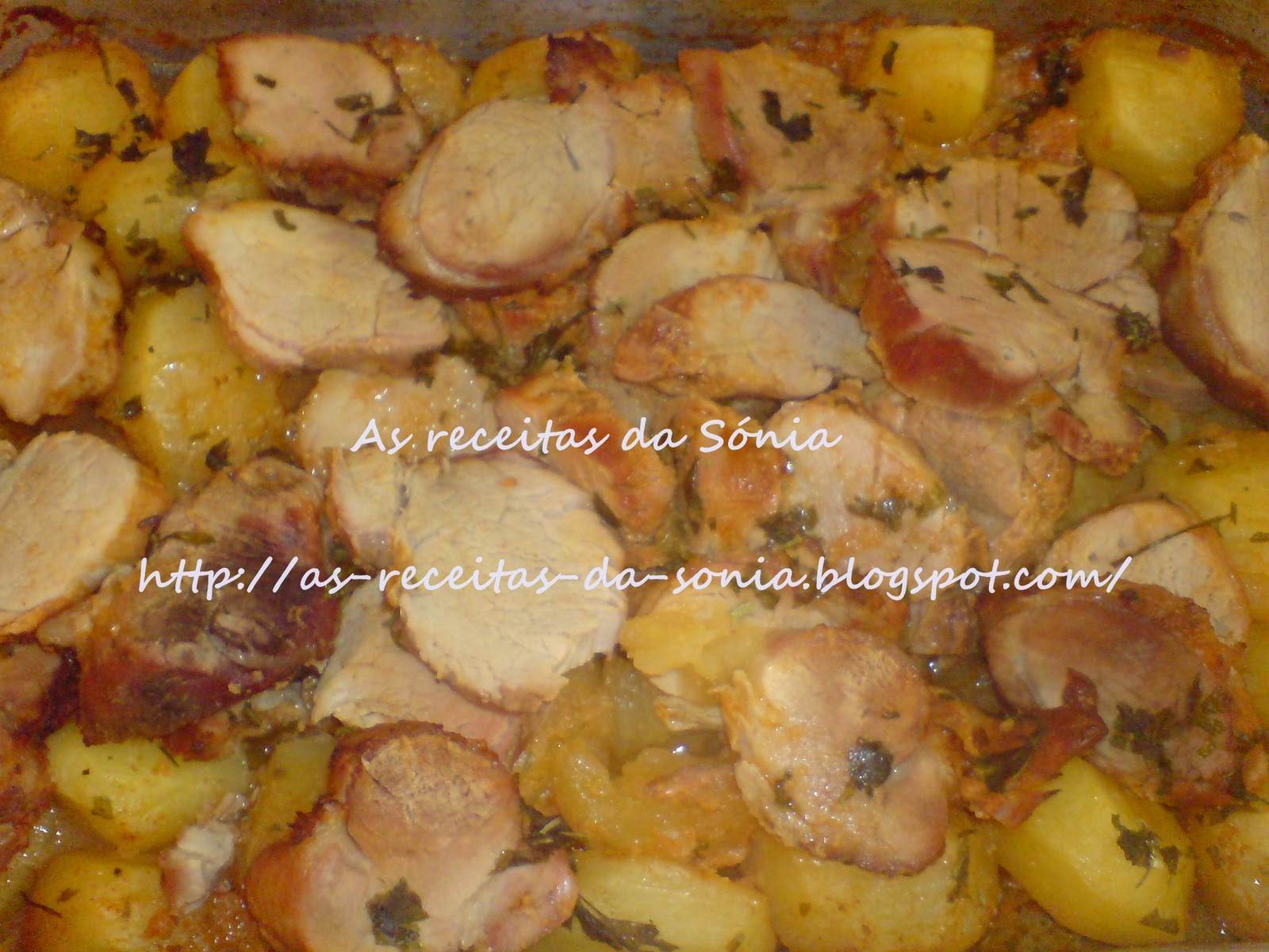 As receitas da Sónia: Lombinho de Porco no forno com batatinhas