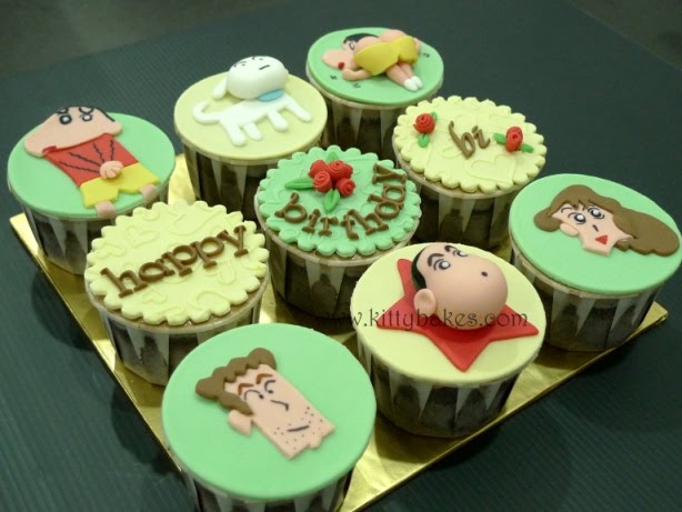 Kitty Bakes Penang Cakes: Penang Cupcakes - New Birthday Cupcake Designs!