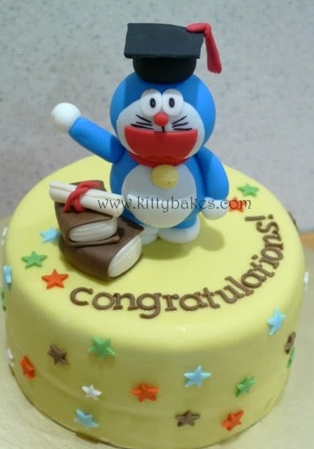 Kitty Bakes Penang Cakes: Doraemon Graduation Cake!