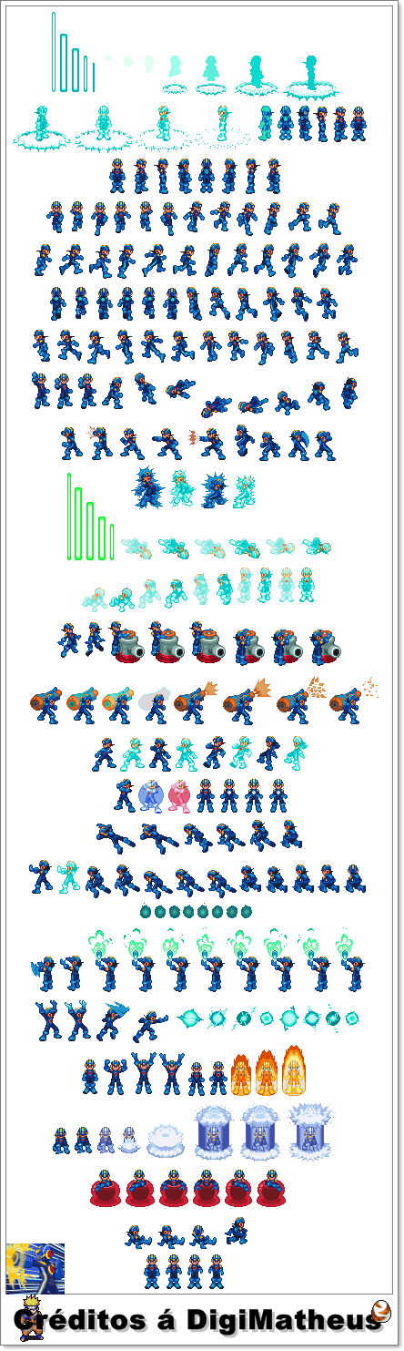 Anime Emperor: Sprite Sheet's Megaman NT Warrior
