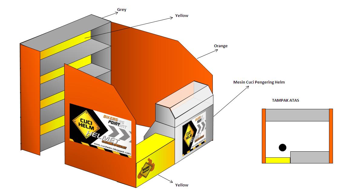 CONTOH DESIGN COUNTER ~ CUCI HELM