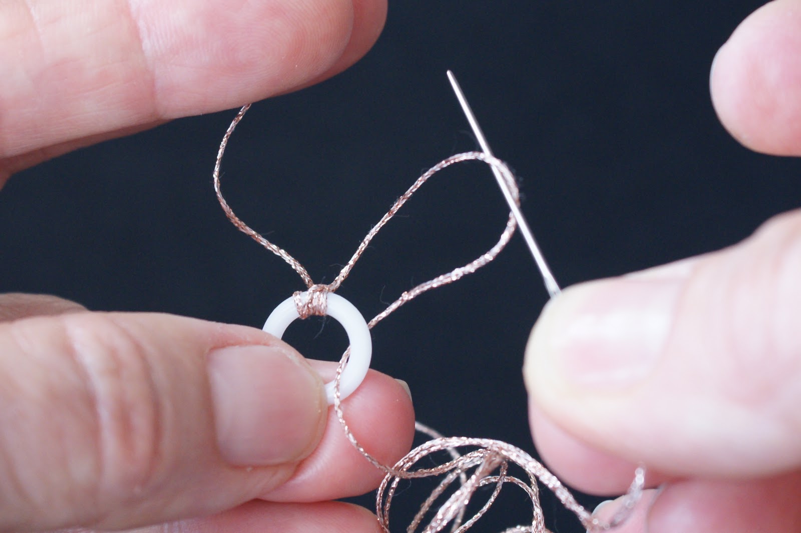 Sundance in Stitches: Wire Ribbon Flower for Needlepoint