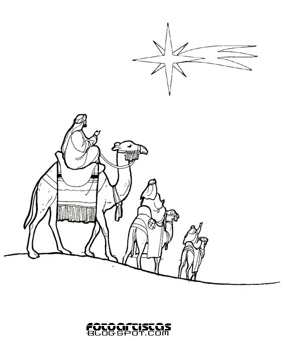 IMAGENES GRATIS: ESTRELLA DE BELEN PARA COLOREAR