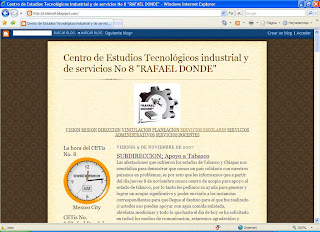 El CETis 8 en internet