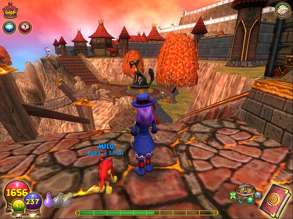 The MMOaholic - MMORPG Madness!: Wizard101 Screenshots - Firecat Alley