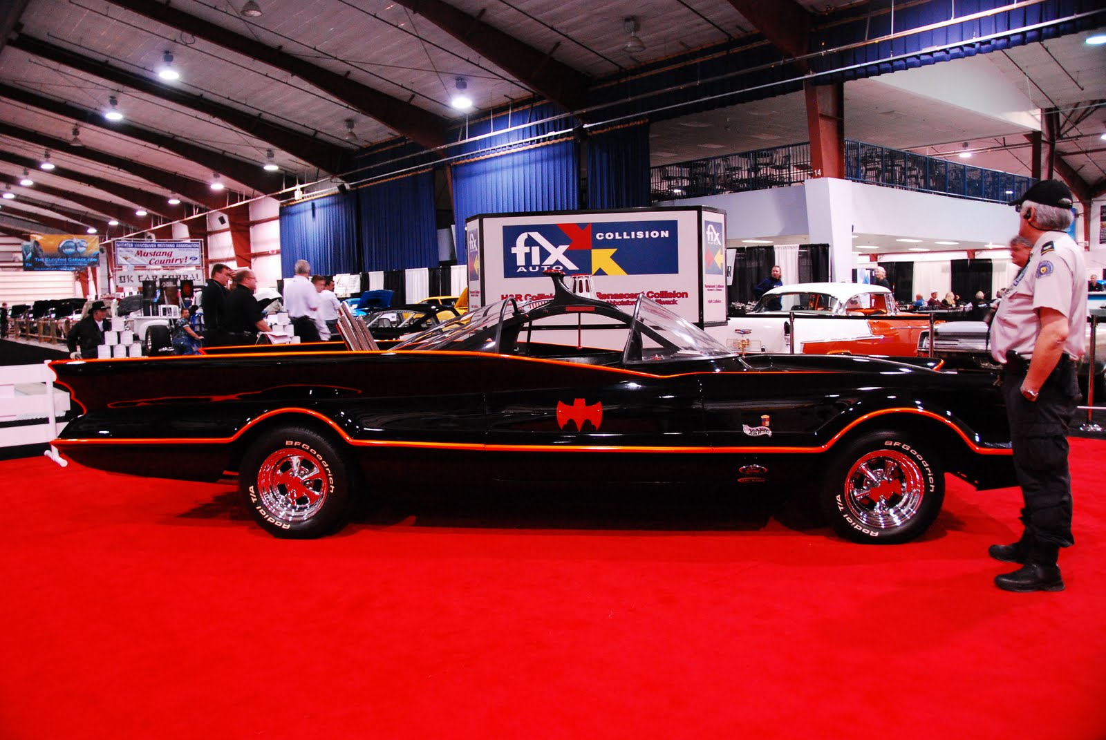 Dew Drops: Classic Car Show, the Batmobile.