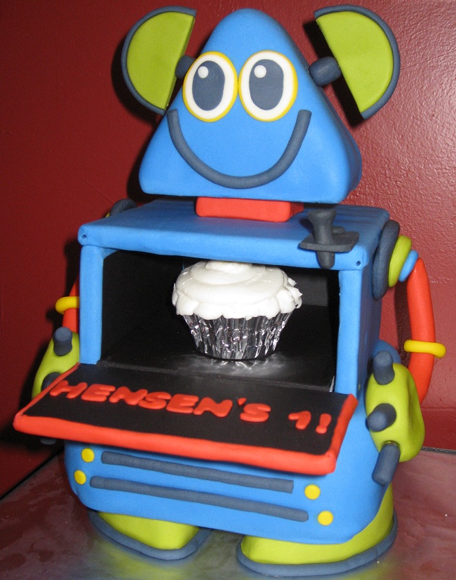 Katie's Cakes: I AM A ROBOT Cake