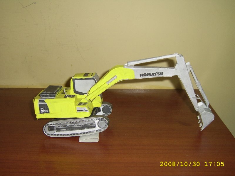 Sathya's Paper crafts: Hydraulic excavator