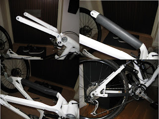 south of west: DIY: Tight fit chainstay protector