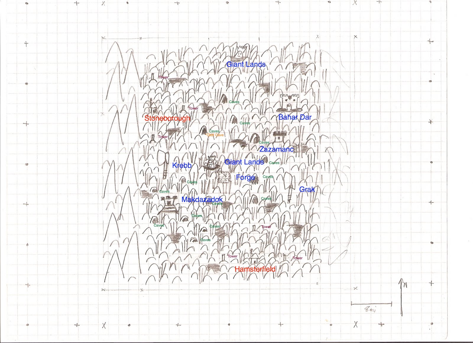 The Wildlanders: Local Area Map
