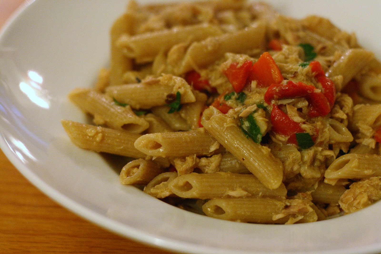 Laine's Recipe Box: Pasta and Red Pepper Tuna Sauce with Anchovies ...