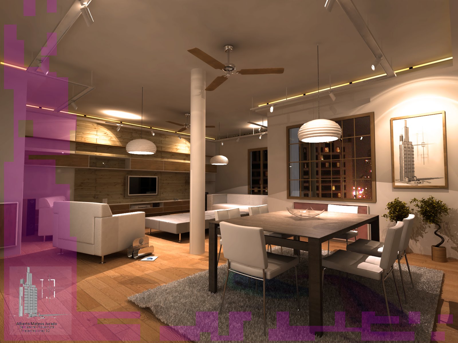 Alberto Mateos Jurado: RENDER DE ESCENA INTERIOR