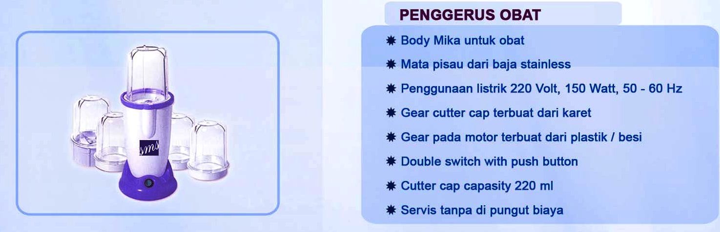 BLENDER OBAT | WEB ALAT KESEHATAN