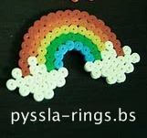 Pyssla-Rings: Pyssla : Rainbow