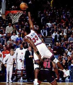 Patrick Ewing Getting Dunked On