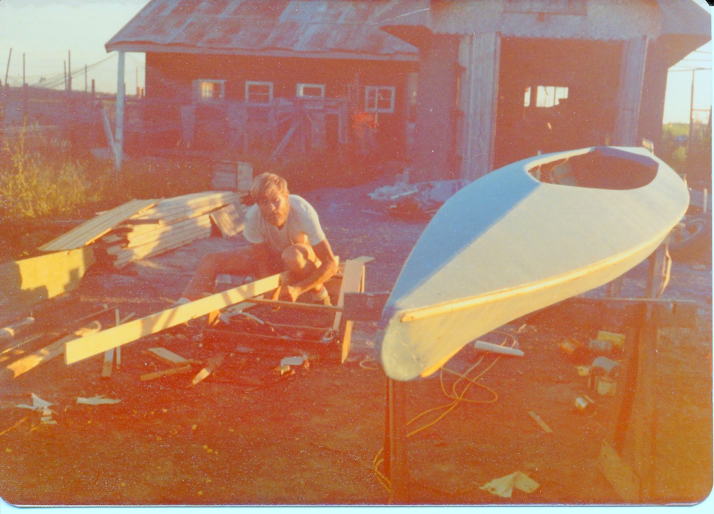 Building the PBK 18 Kayak: Pictures of the first PBK 18 Being Built.