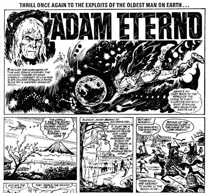 BLIMEY! The Blog of British Comics: Adam Eterno cursed to wander the web