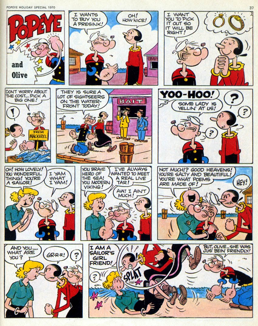 BLIMEY! The Blog of British Comics: 40 Year Flashback: TV COMIC and POPEYE Holiday Specials 1970