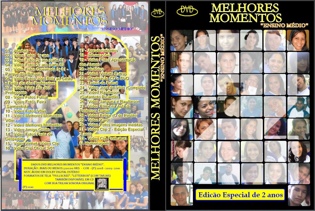 "Em Especial ao 3º01".: Capas do DVD