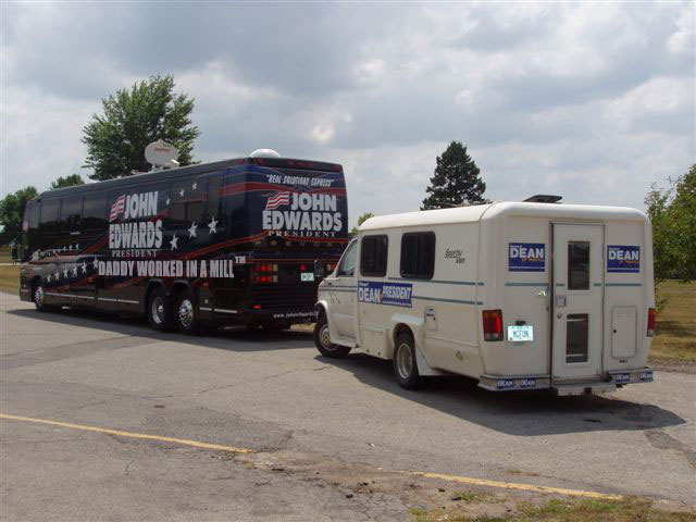 Joe Biden Rides in ‘No Malarkey’ Bus, Nibbles Wife’s Finger