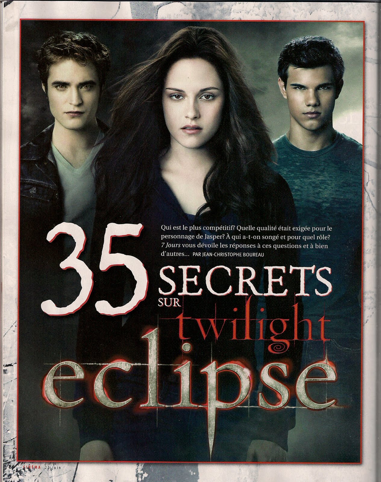 Twilight Saga Canada: 35 secrets sur Twilight Eclipse (Scans Magazine 7 ...