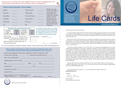 Lakeshore Pregnancy Center's Life Cards