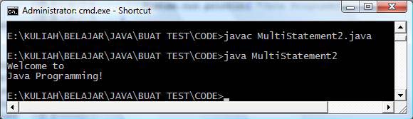 Bow's Blog: Penggunaan System.out.println dan System.out.print dalam Java