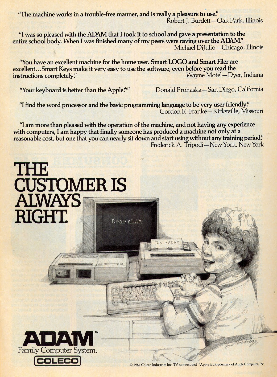 Gaming After 40: Computer-Illiterate Customers Love ADAM!