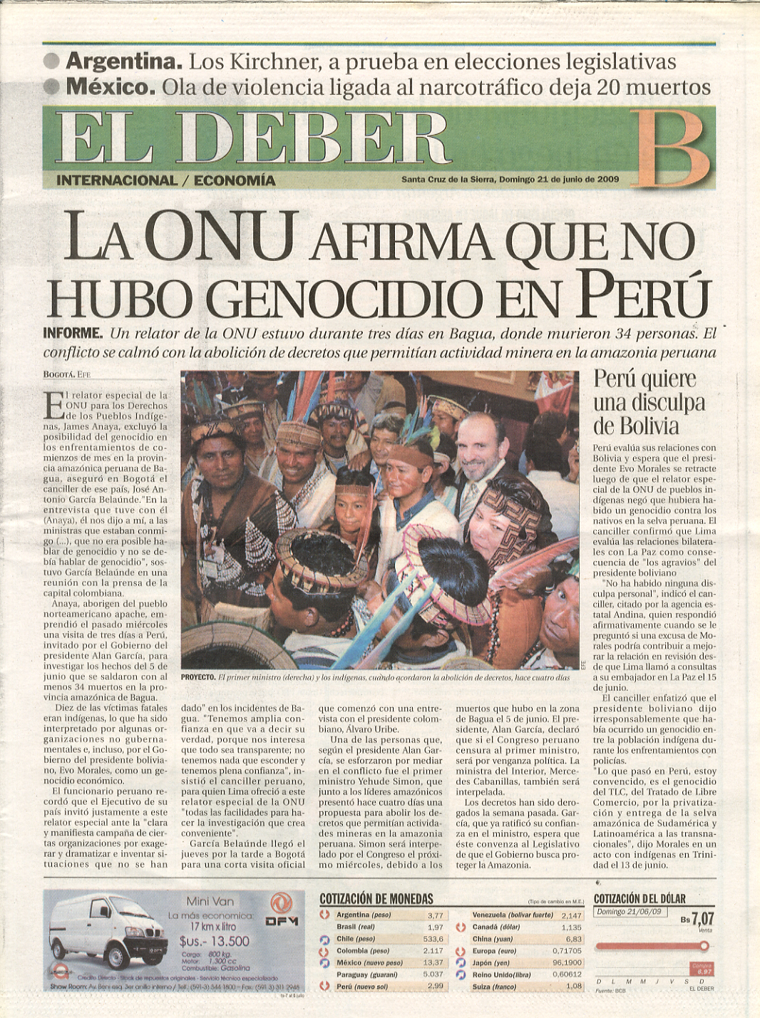 Colección de periódicos: El Deber - Santa Cruz (Bolivia)