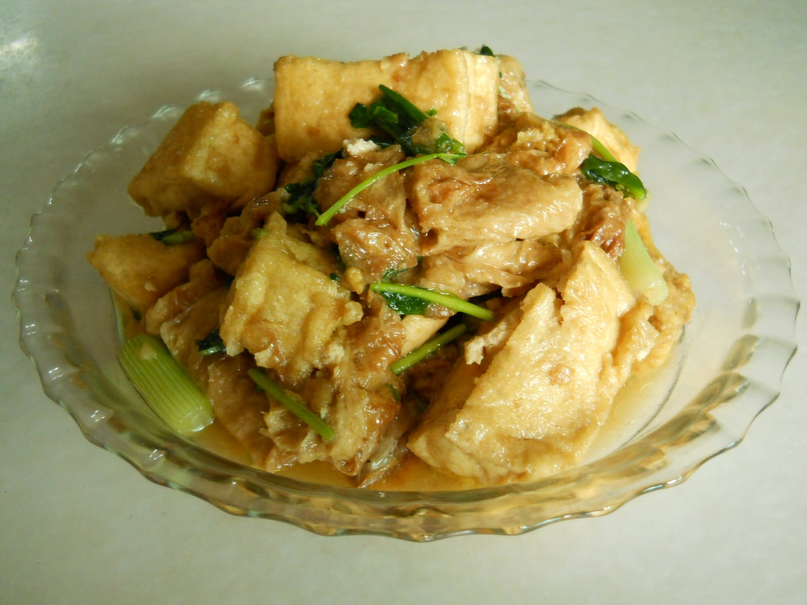 FOOD IDEAS: TAUFU WITH MOCK DUCK(VEGETARIAN DUCK)