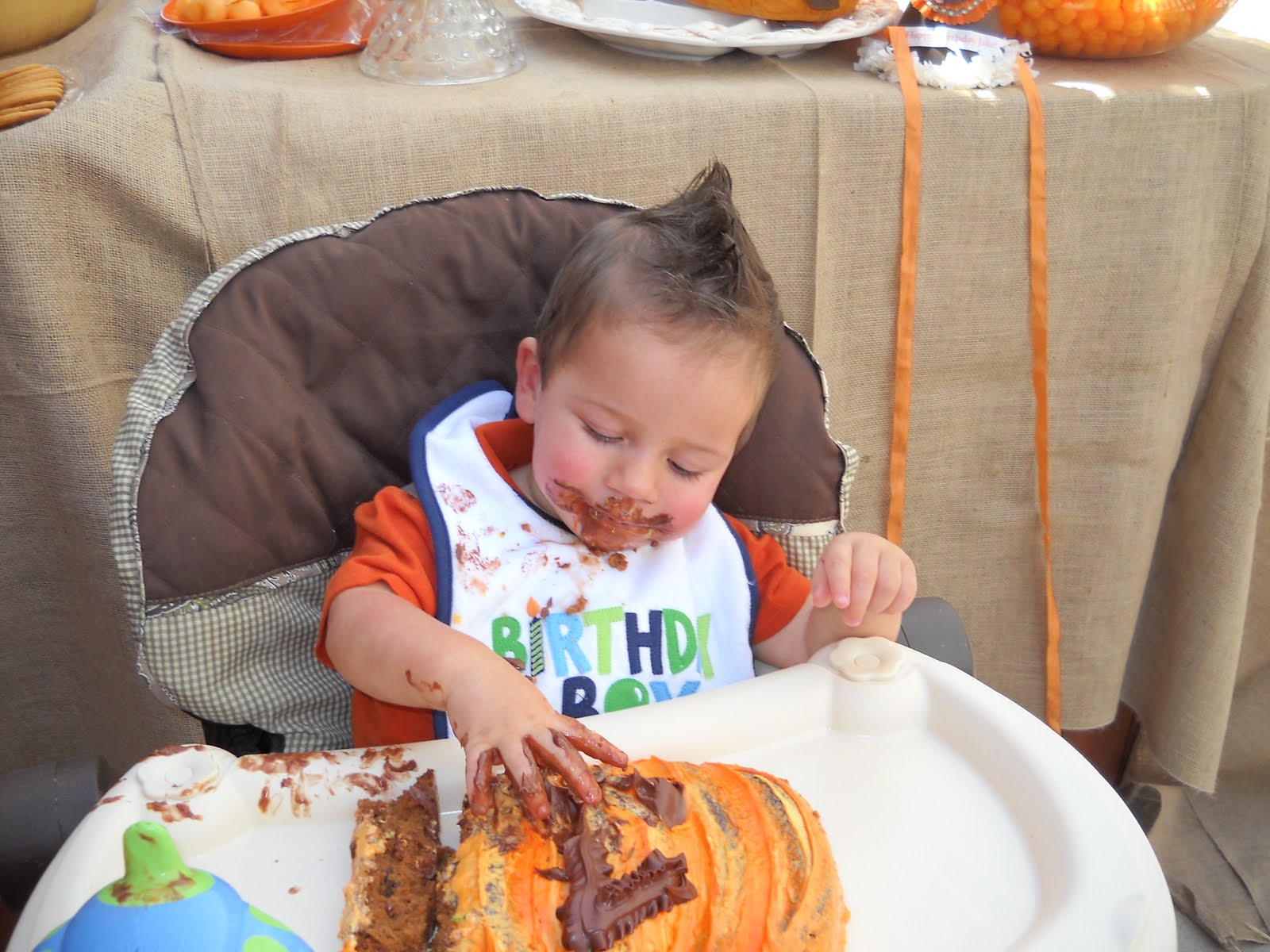 rosespetitemaison: Baby Jake's First Birthday or Pumpkin Extravaganza