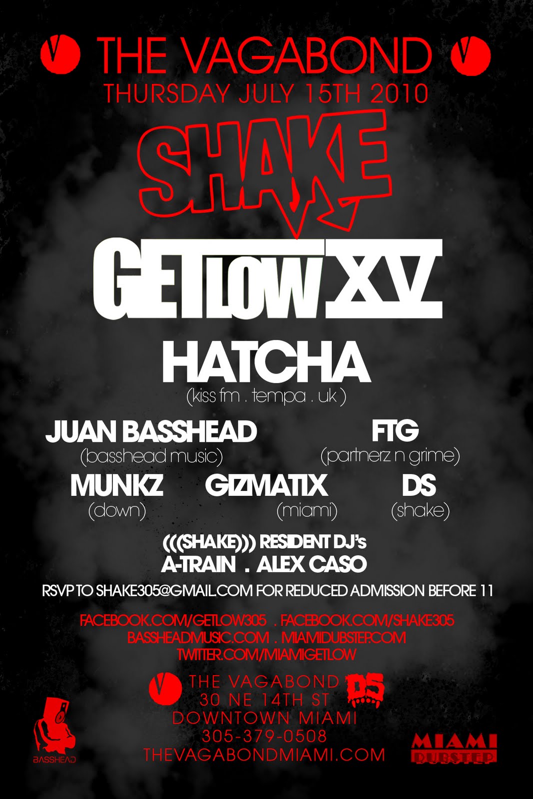 Miami Dubstep: HATCHA @ GET LOW! JULY 15TH