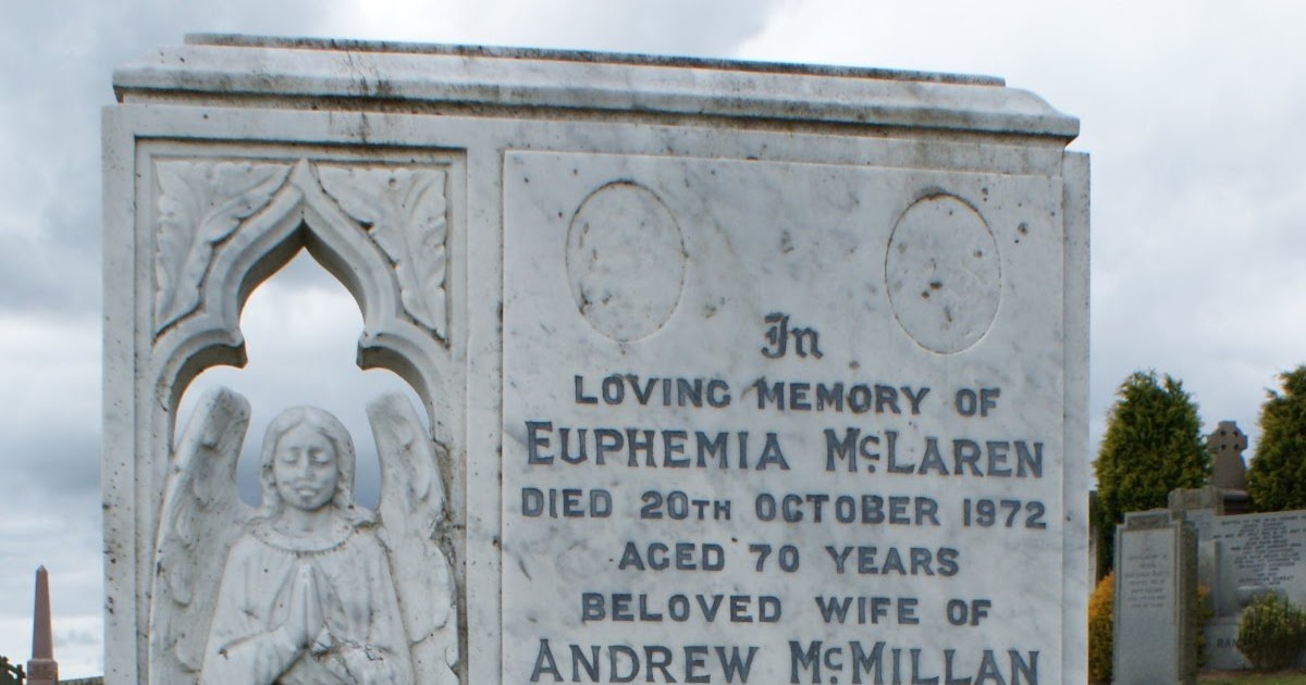 Tour Scotland: Tour Scotland Photograph Euphemia McLaren Gravestone