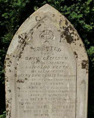 Tour Scotland: Tour Scotland Photograph Mary Ann Cameron Gravestone