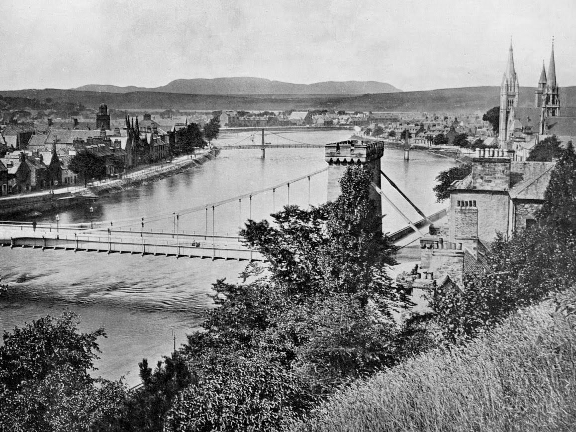 Tour Scotland: Old Photographs River Ness Inverness Scotland