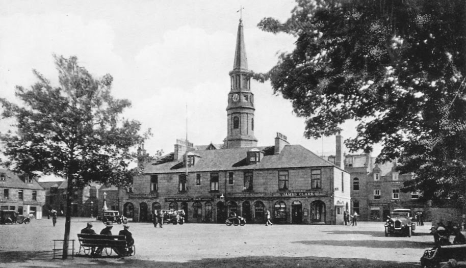 Tour Scotland: Old Photograph Market Square Stonehaven Scotland