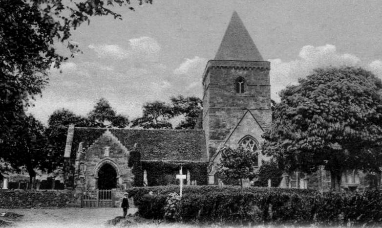 Tour Scotland: Old Photograph Whitekirk Church Scotland